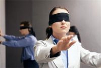 Blindfolded Team Building Activity for schools - Blindfold Pass
